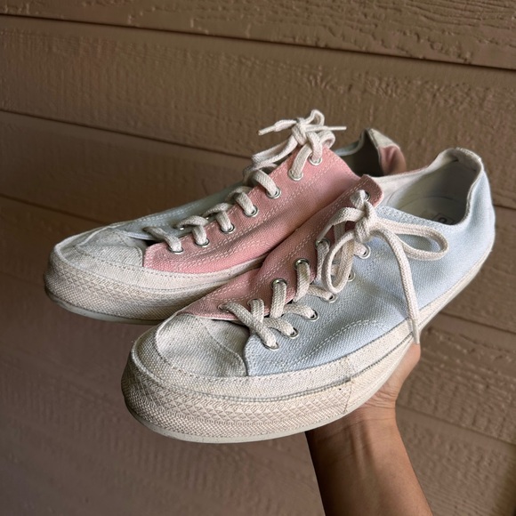 Converse | Shoes | Vintage Retro Chuck Taylor Blue Pink Canvas Converse ...